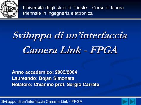 Ppt Sviluppo Di Uninterfaccia Camera Link Fpga Powerpoint Ppt Sviluppo Di Uninterfaccia Camera Link Fpga Powerpoint