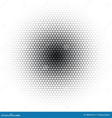 Halftone Triangle Particles Vector Abstract Technology Background 155709446