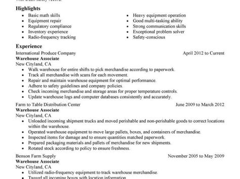 Sample Resume Objectives For Warehouse Worker Good Addison Hudson