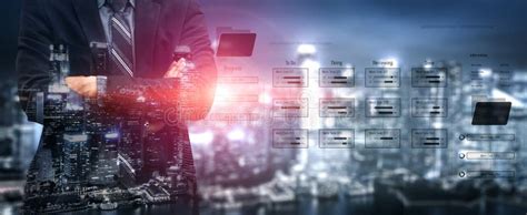 Project Management Workflow And Task Progress Tracking Vouch Stock Image Image Of List Flow