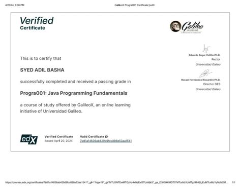 Syed Adil Basha On Linkedin Edx Edxlearning Galileouniversad