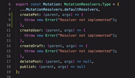 un implemented resolvers should always throw · issue 195 · prisma labs