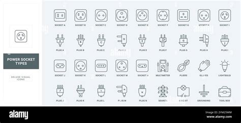 Various Outputs And Inputs With Names Circuit Thin Black Outline