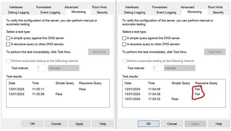 a recursive query to other dns servers fail networking spiceworks