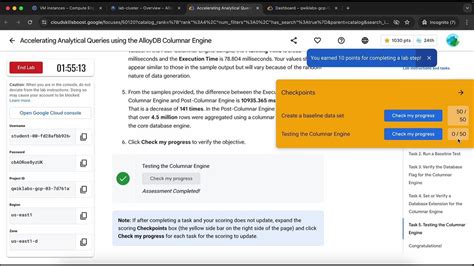 Accelerating Analytical Queries Using The Alloydb Columnar Engine Gsp1087 Youtube