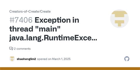 Exception In Thread Main Javalangruntimeexception Javalang