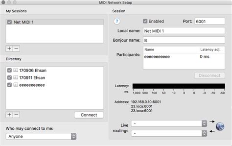 RTP MIDI Available Through Audio MIDI Setup Application Download Scientific Diagram