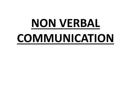 Non Verbal Communication Powerpoint Slides Learnpick India