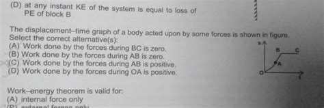 Work Energy Theorem Is Valid For Filo