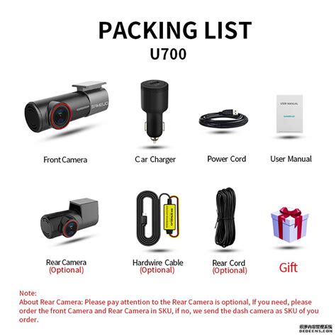 Sameuo U700 Dash cam front and rear 4K Car dvr wifi car came_SAMEUO深优官网 ...
