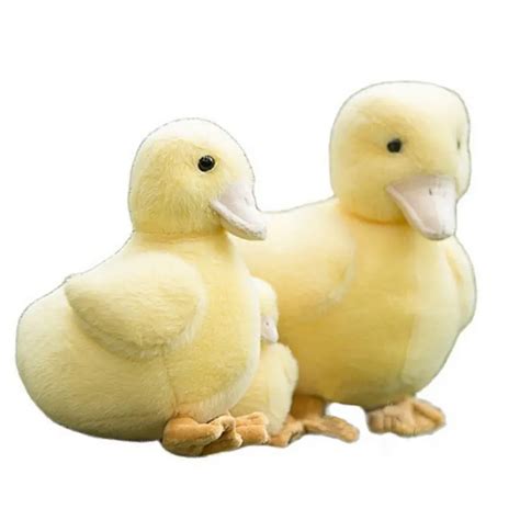 슈퍼 귀여운 시뮬레이션 오리 Plushie 인형 장난감 박제 작은 노란색 오리 가족 플러시 장난감 어린이 학교 소품 교실 장식 null AliExpress