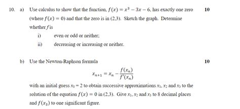 Solved A Use Calculus To Show That The Function Chegg