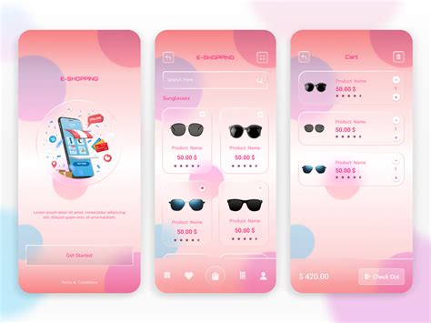 Mobile UI KIT Shopping App Graphic By Ordainit Creative Fabrica