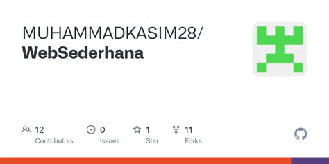 GitHub MUHAMMADKASIM WebSederhana