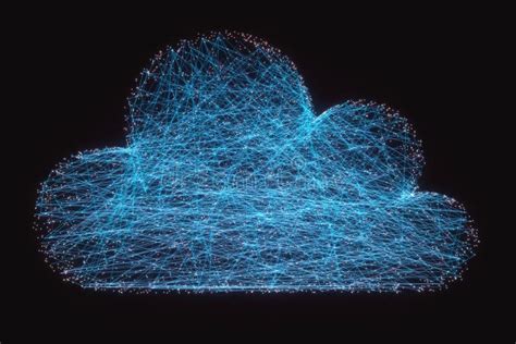 Cloud Computing Abstract Background Network Connection Stock Image