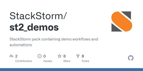github stackstorm st2 demos stackstorm pack containing demo
