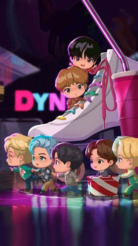 عکس بی تی اس کارتونی 💜 عکس های فانتزی Bts پیکوپیکس