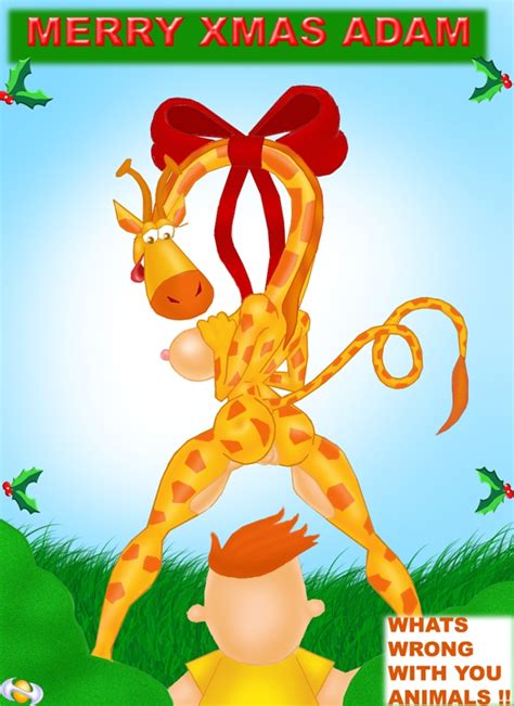 Rule 34 Adam Lyon Anthro Cartoon Network Christmas Female Giraffe Human Ingrid Giraffe