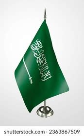 Small Flag Saudi Arabia On Stand Stock Illustration Shutterstock
