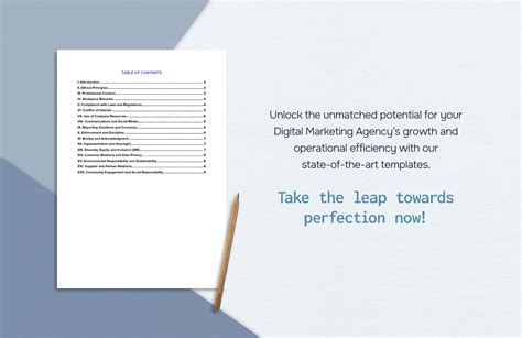 Digital Marketing Agency Code Of Conduct Document Template In PDF Word Google Docs Download