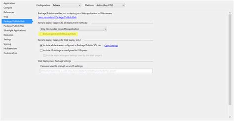 Webdeploy How Can I Include The Pdb Files Into A Package Zip File