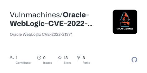 Github Vulnmachinesoracle Weblogic Cve 2022 21371 Oracle Weblogic