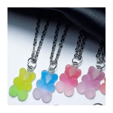 قیمت و مشخصات گردنبند دخترانه پاستیل خرسی زیراکو