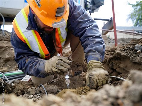Geotechnical Engineer Analyzing Soil Samples Stock Illustration Adobe Stock