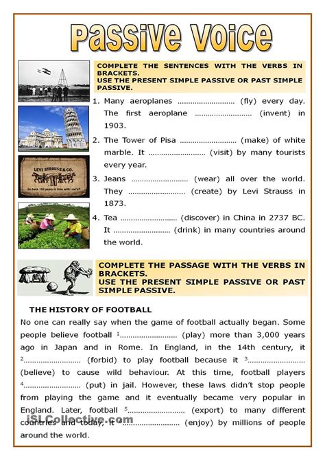 Passive Voice Exercises Pdf