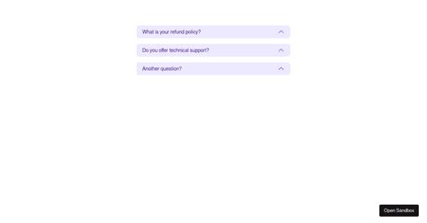 HeadlessUI Disclosure Transition Issue Forked Codesandbox
