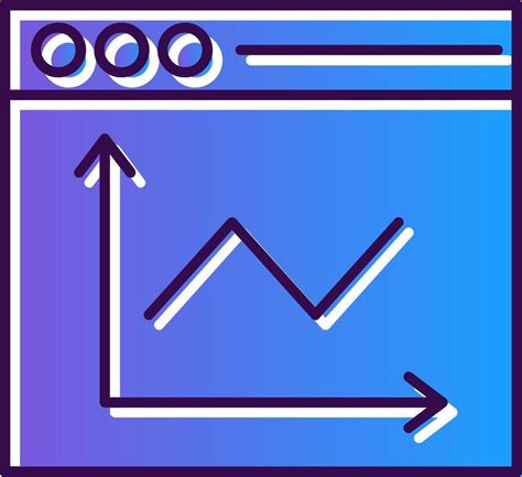 Line Chart Gradient Filled Icon 42767401 Vector Art At Vecteezy