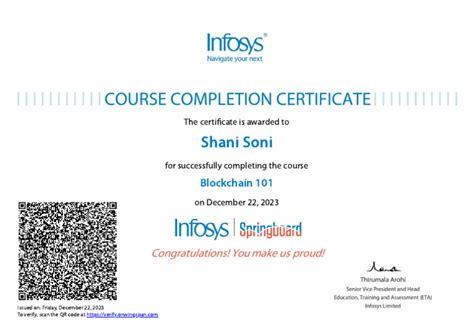 Blockchain Infosys Springboard Pdf