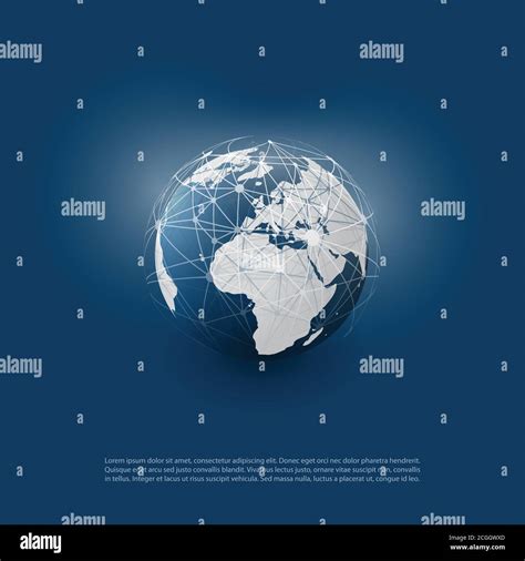 Cloud Computing And Networks With Globe Abstract Global Digital Network Connections