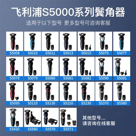 飞利浦剃须刀原装s5000系列修鬓角配件适用s5079s5082s5080s5091 虎窝淘