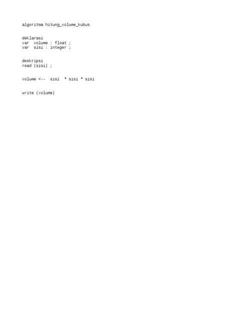 Algoritma Volume Kubus Pdf Komputer Algoritma Volume Kubus Pdf Komputer