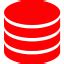 Red Database 5 Icon Free Red Database Icons