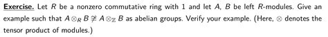 exercise let r be a nonzero commutative ring with 1