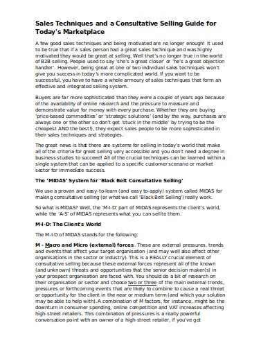 12 Consultative Selling Examples To Download