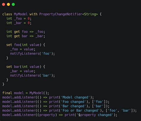 Property Change Notifier Flutter Package In Dependency Injection State Management Category