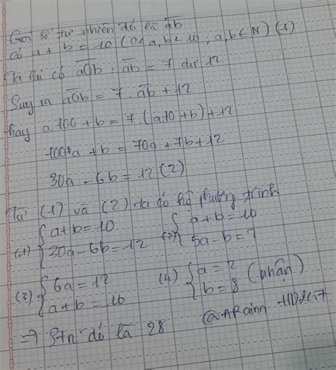 Bài 9 Tìm Số Tự Nhiên Có Hai Chữ Số Biết Tổng Của Hai Chữ Số đó Bằng