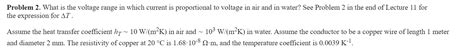 Solved Problem What Is The Voltage Range In Which Chegg Com