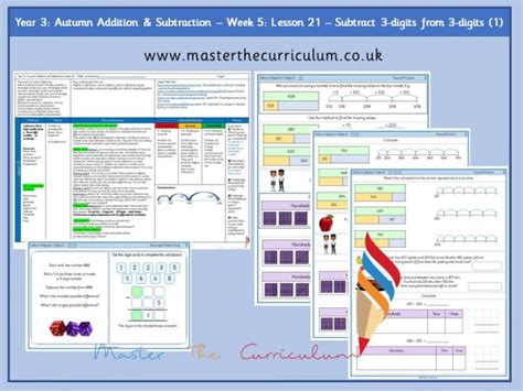 Year 3 Addition And Subtraction Lesson 21 Subtract 3 Digits From 3 Digits 1 Master The