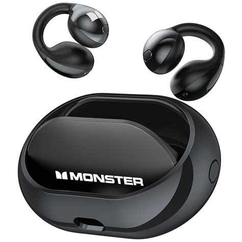 Monster Open Ear Ac Headphones Bluetooth Wireless Earbuds With Hifi Stereo Clip On
