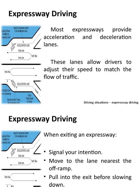Expressway Driving Tips Acceleration Deceleration Lanes And Merging