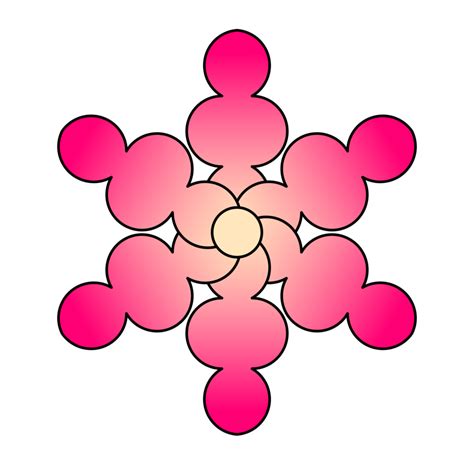Abstract Flower Pattern PNG