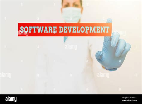 conceptual caption software development business approach software is