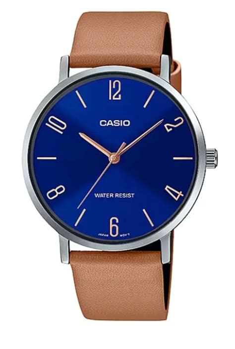 ساعت کاسیو Casio بند چرم کلاسیک شهر ساعت شهبازی