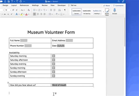 How To Create A Fillable Form In Word Templates ClickUp 2022