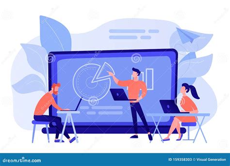Digital Classroom Concept Vector Illustration Stock Vector