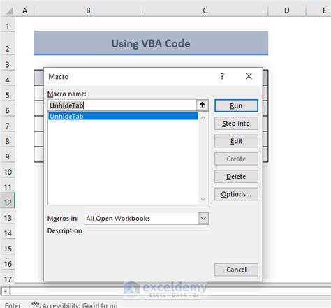 How To Unhide A Sheet Tab In Excel 7 Methods Exceldemy